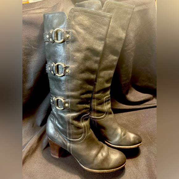 Frye | Shoes | Ladies Frye Leather Fiona Heeled Dress Boot Size | Poshmark